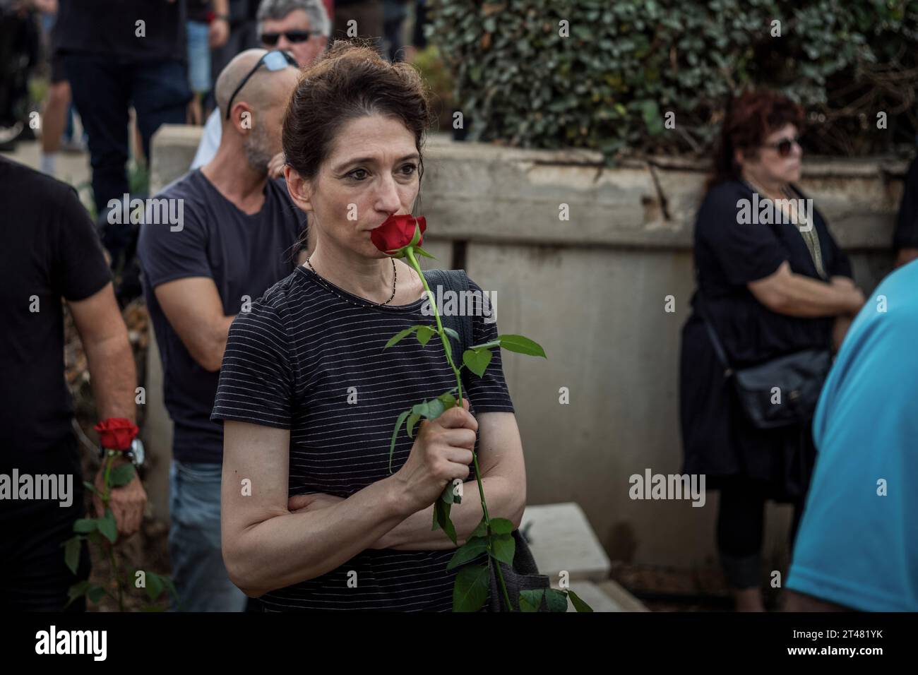 Palmachim, Israël. 29 octobre 2023. Parents et amis assistent aux ...