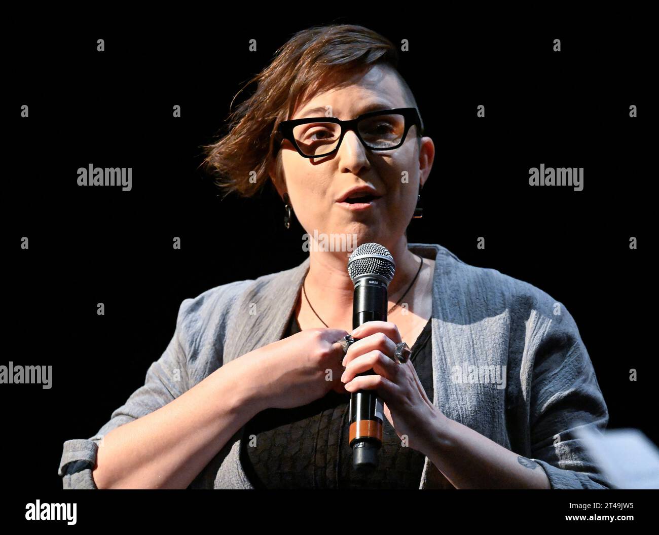 Trois Rivières, Canada. 29 octobre 2023. Roxanne Milot, candidate à la ...