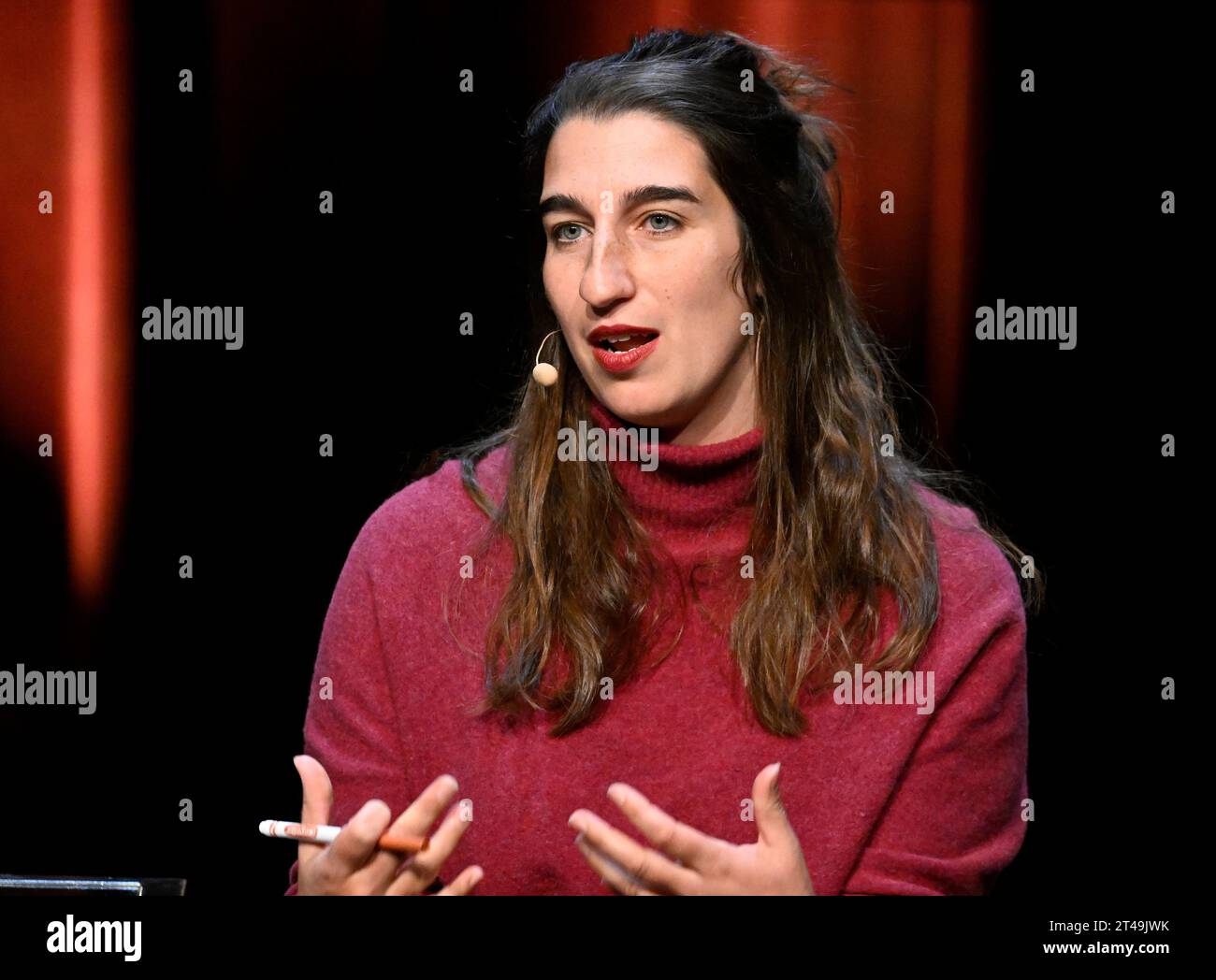 Trois Rivières, Canada. 29 octobre 2023. La candidate de Québec ...