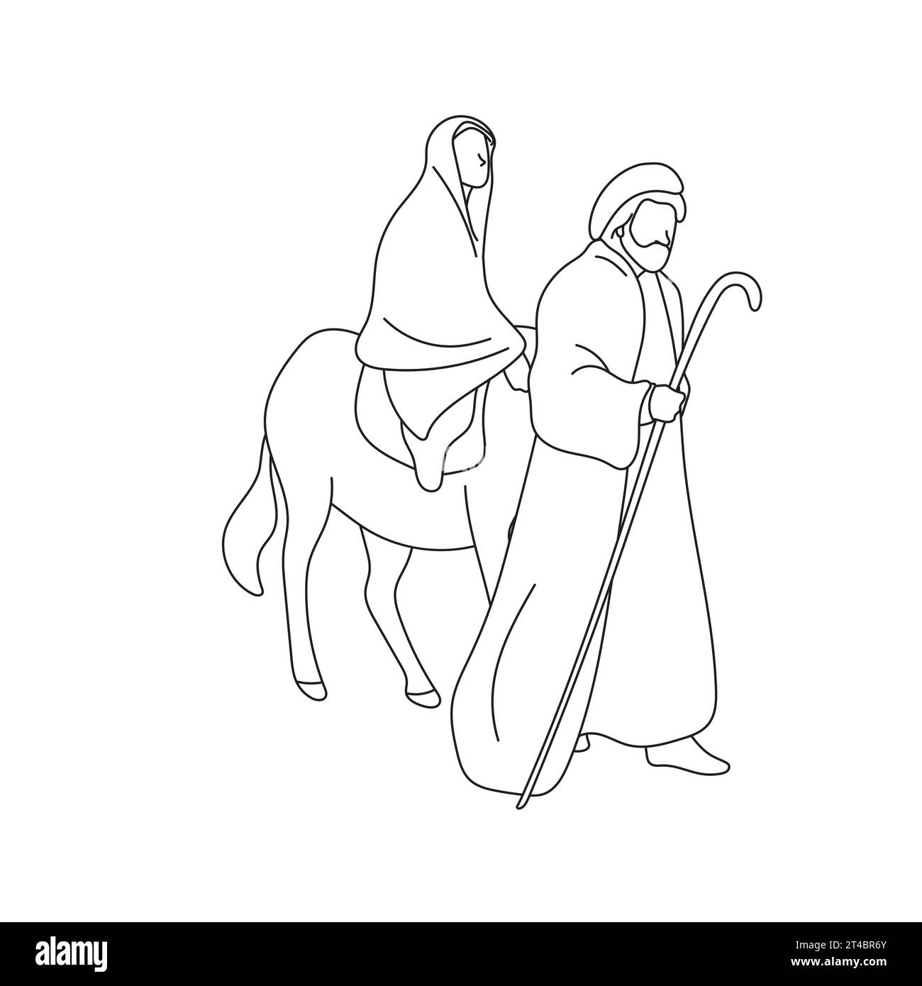 Vierge marie enceinte de jesus Banque d'images vectorielles - Alamy