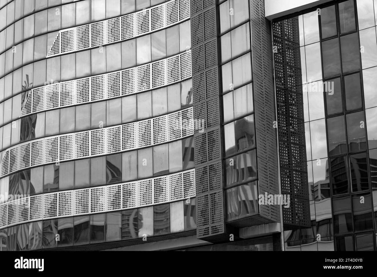 Une photo architecturale en niveaux de gris qui capture les subtilités ...