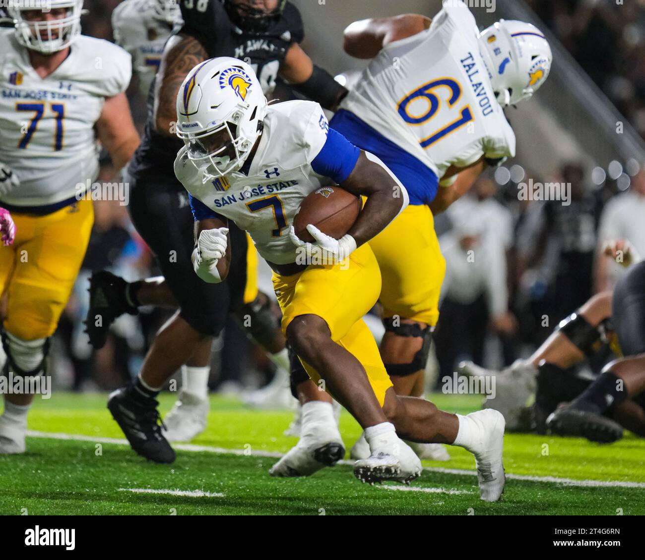 28 octobre 2023 : San Jose State Spartans Running back Quali Conley #7 ...