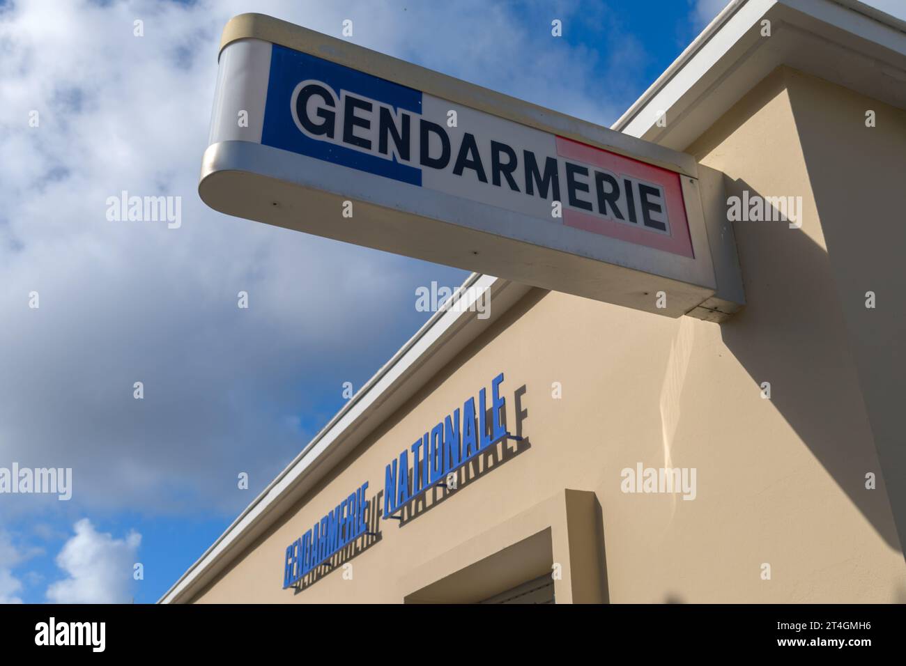 Bordeaux , France - 10 31 2023 : gendarmerie nationale signe de la ...