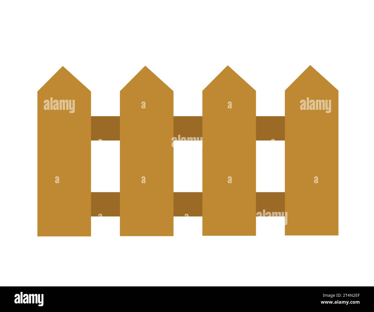 Clôture en bois. Clôture. Illustration vectorielle Image Vectorielle ...