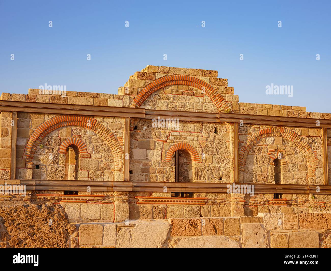 Voyage à l'ancienne ville de Side, Antalya côte de la Turquie en basse ...