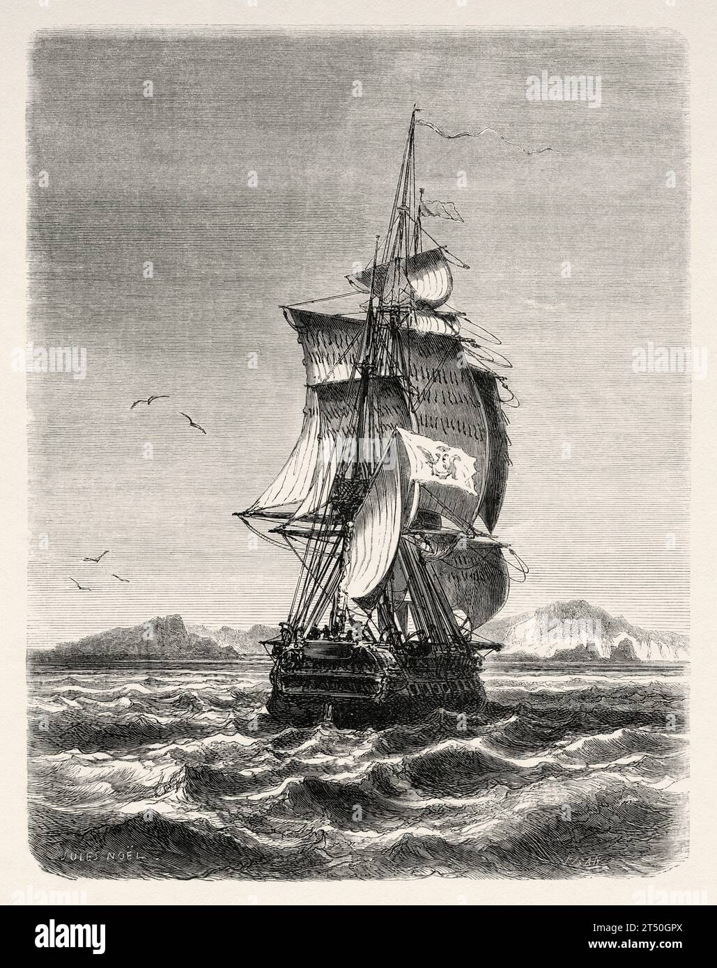 19th century frigate Banque de photographies et d’images à haute ...