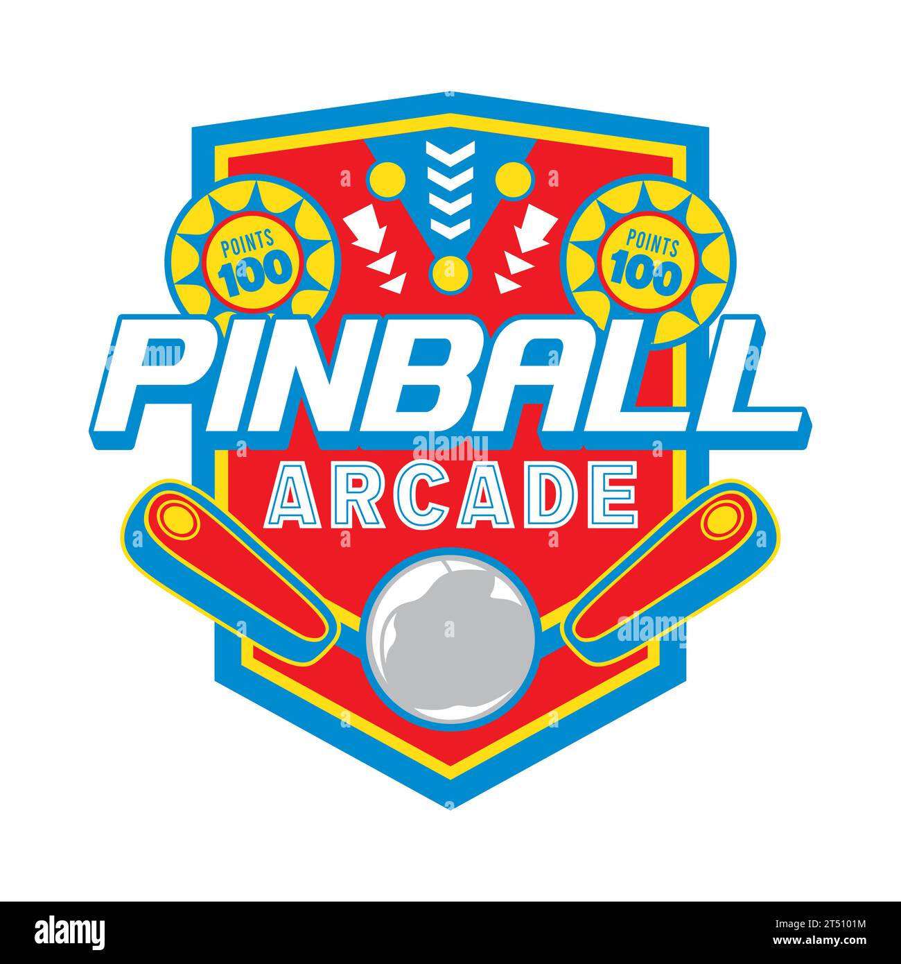 Arcade de flipper Banque d'images détourées - Alamy