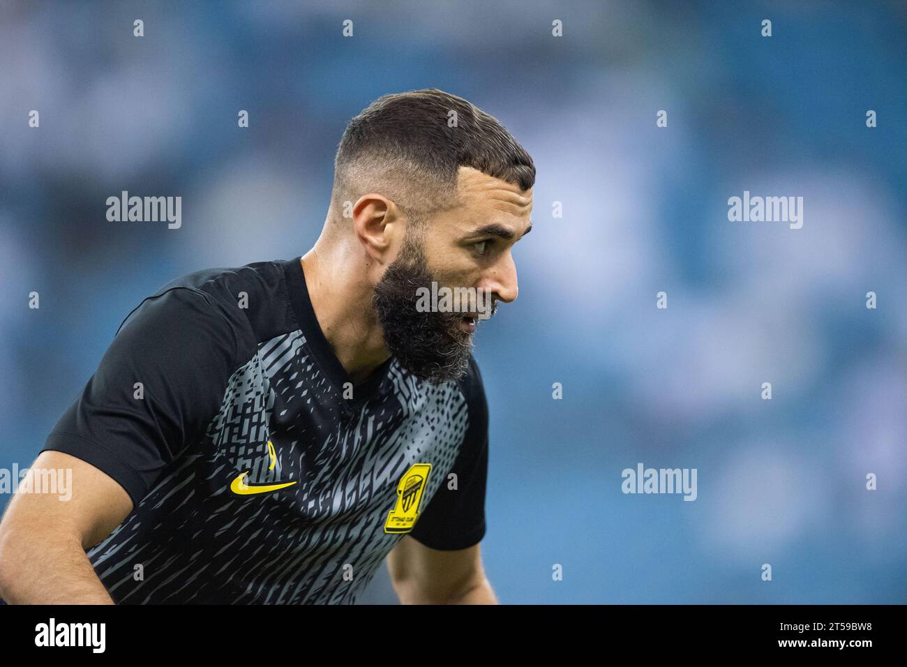 Karim Benzema d'Al Ittihad FC lors de leur match jour 12 de la SAFF ...