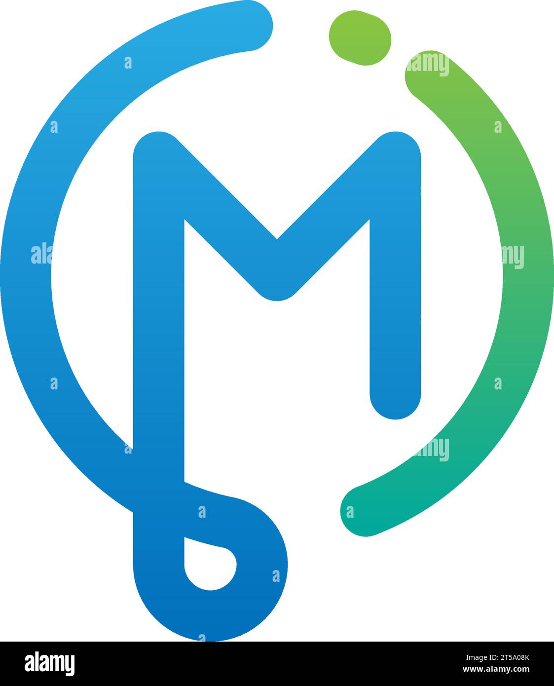 Logo mi, monogramme mi, logo mi initial, logo mi lettre, icône, vecteur ...