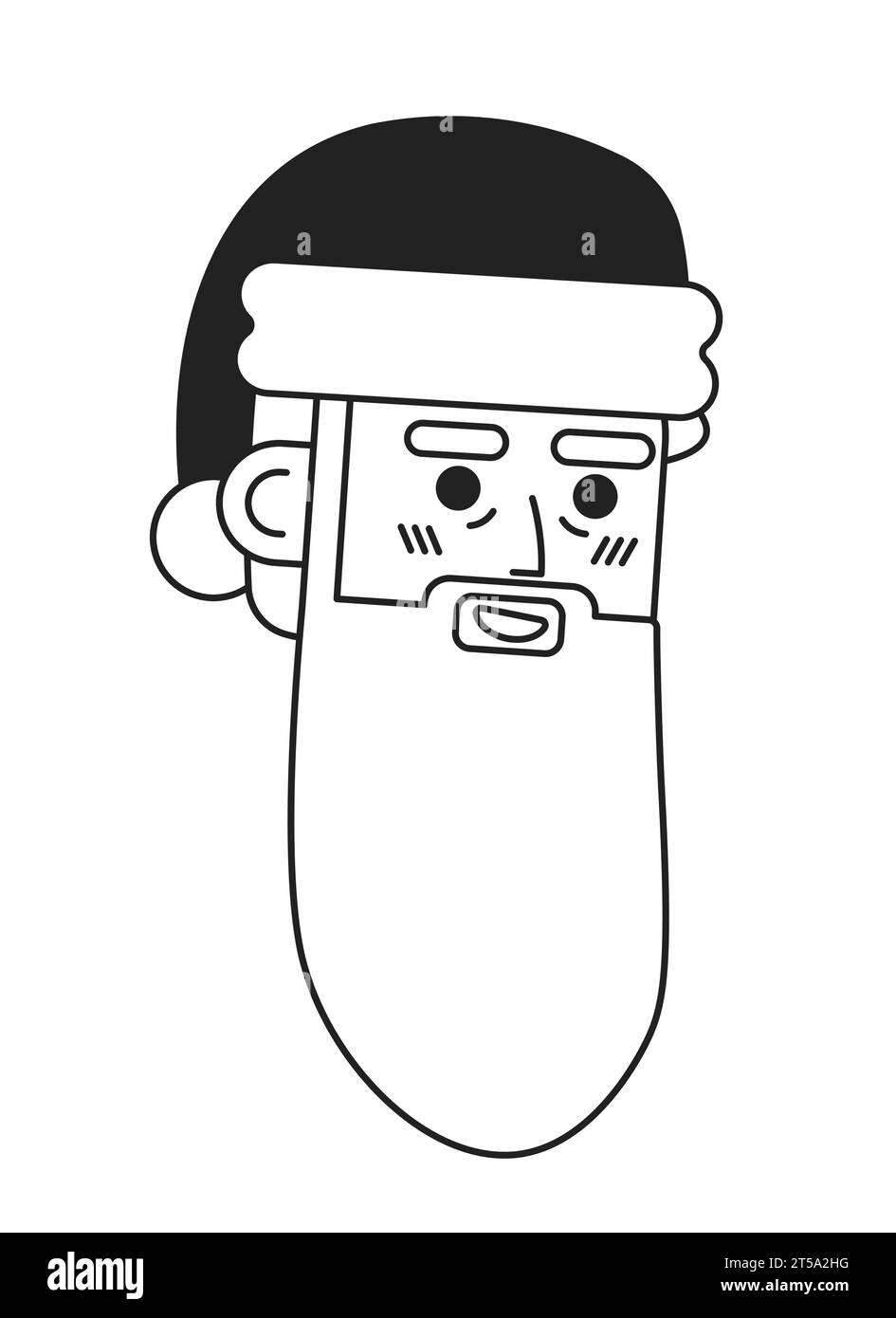 Dessin de pere noel noir et blanc Banque d'images noir et blanc - Page 2 - Alamy