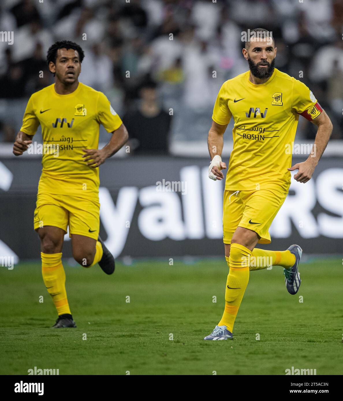 Karim Benzema d'Al Ittihad FC lors de leur match jour 12 de la SAFF ...