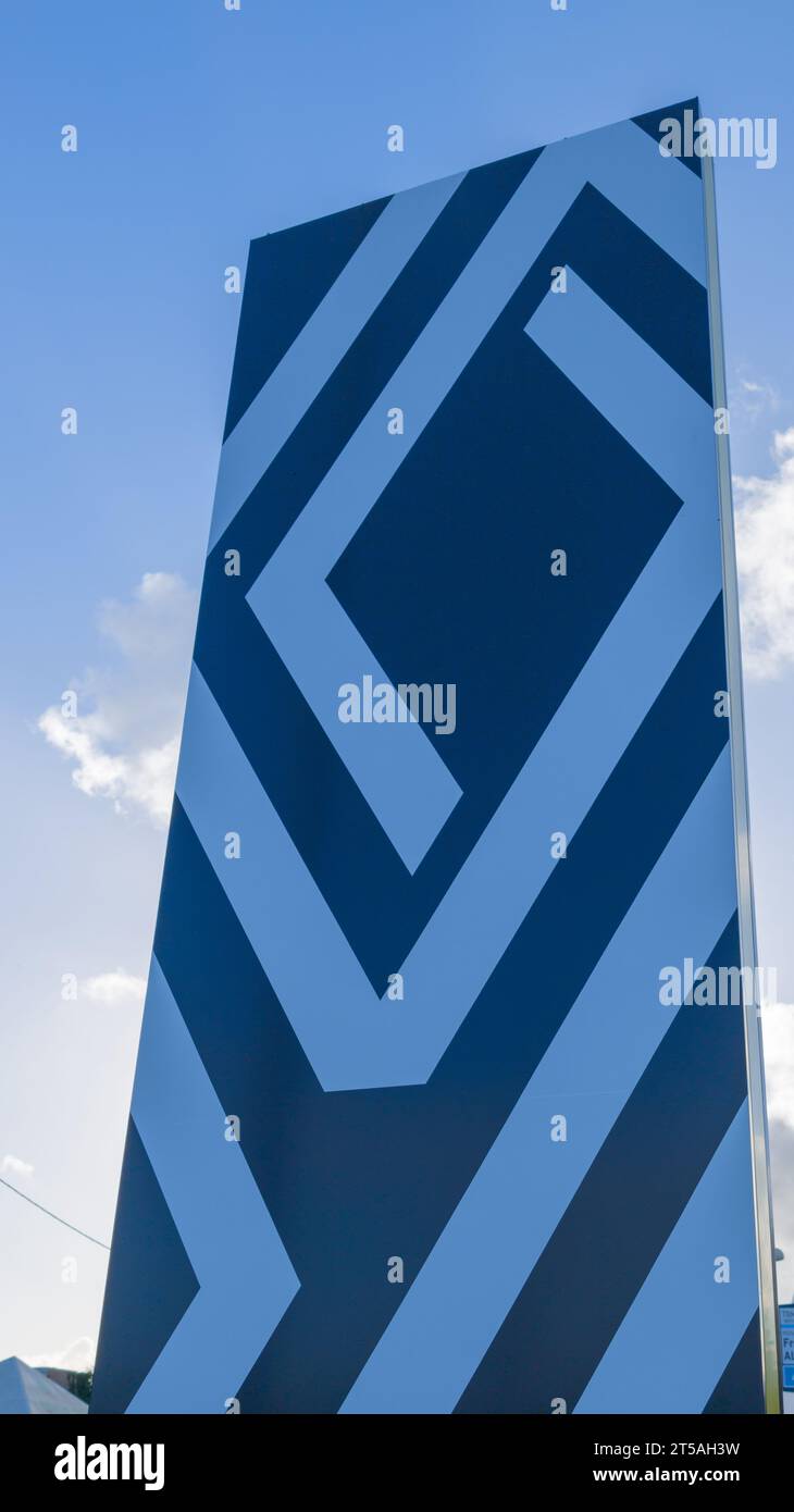 Logo de signe de concessionnaire de voitures neuves renault Banque de ...