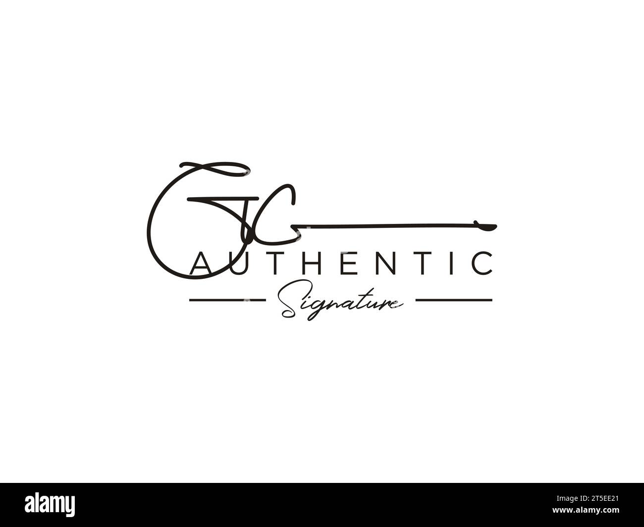 Letter gc logo vector vectors Banque de photographies et d’images à ...