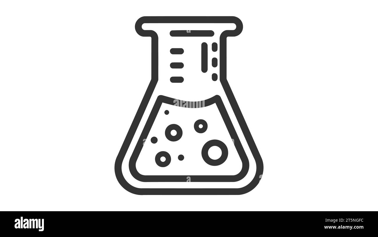 Erlenmeyer vector vectors Banque d'images noir et blanc - Alamy