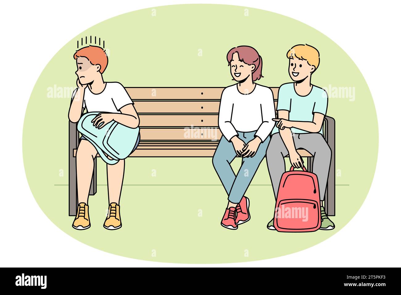 Moquerie enfant Banque d'images vectorielles - Alamy