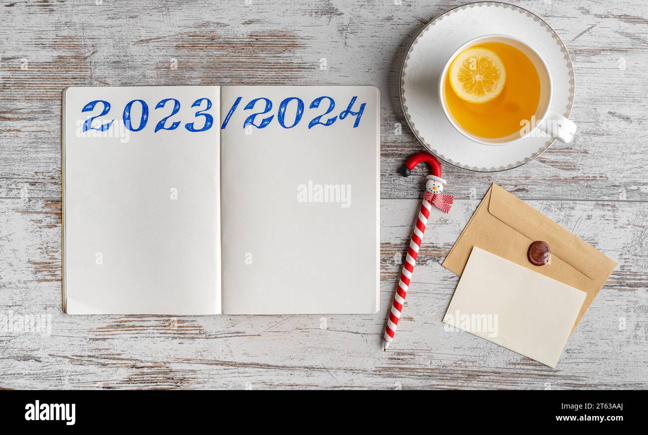 Plans pour la nouvelle année Photo Stock - Alamy