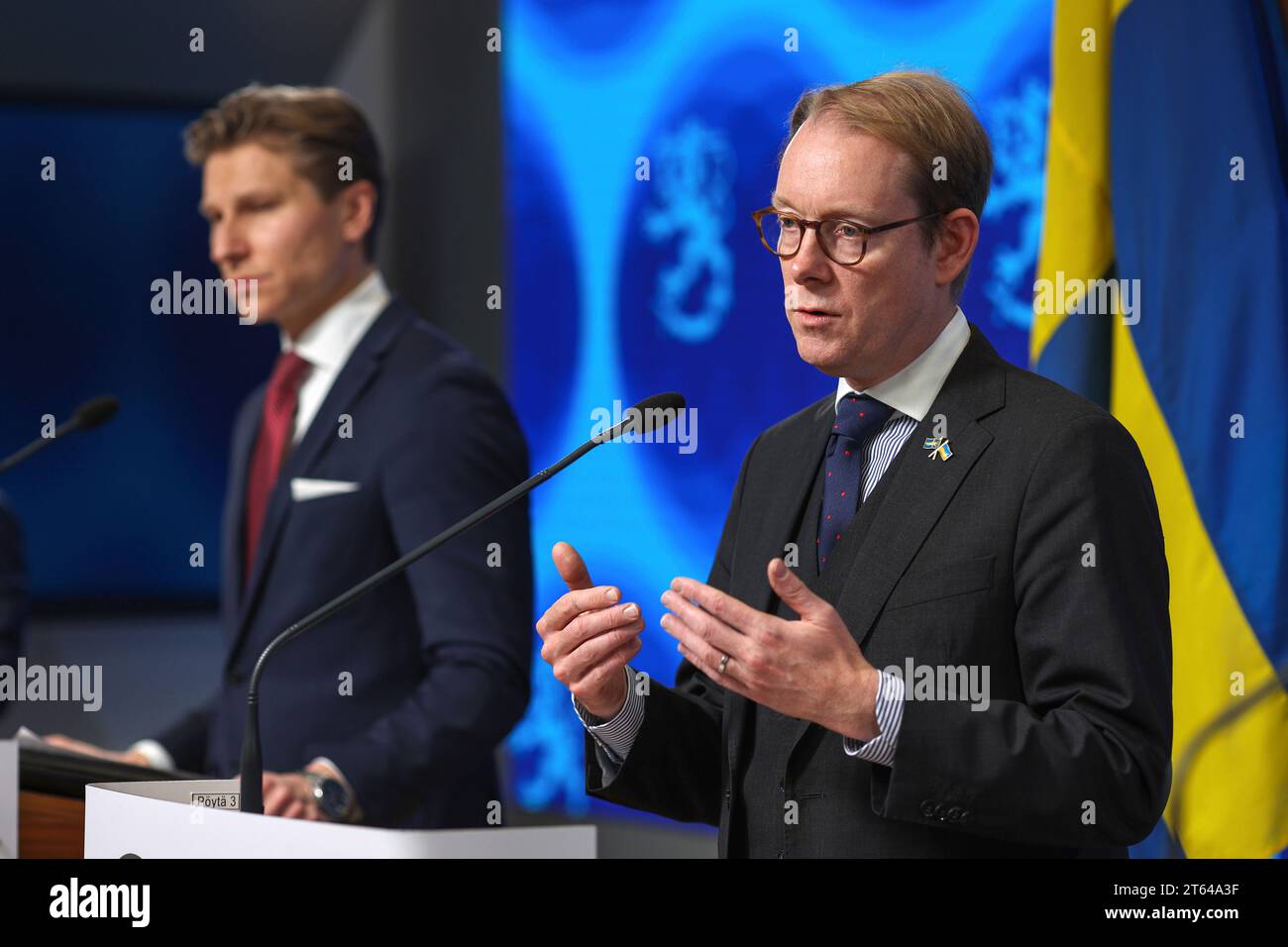 Helsinki, Uusimaa, Finlande. 8 novembre 2023. Le 8 novembre 2023, les ...