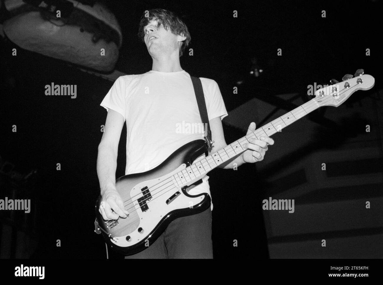 Alex james blur Banque d'images noir et blanc - Alamy