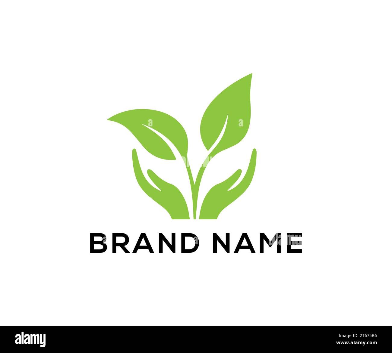 logo de plante, logo de nature, logo de feuille Image Vectorielle Stock ...