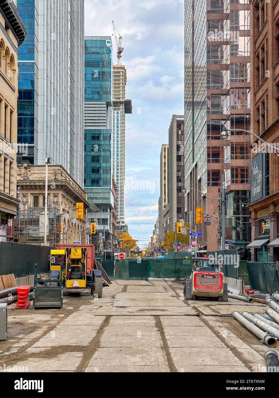 Construction de la gare de la rue reine Banque de photographies et d ...