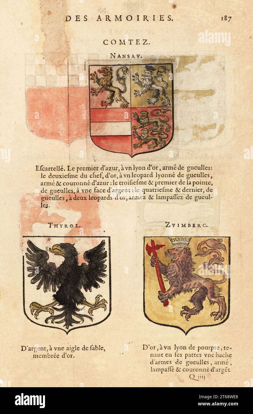 Le blason des armoiries Banque de photographies et d’images à haute ...