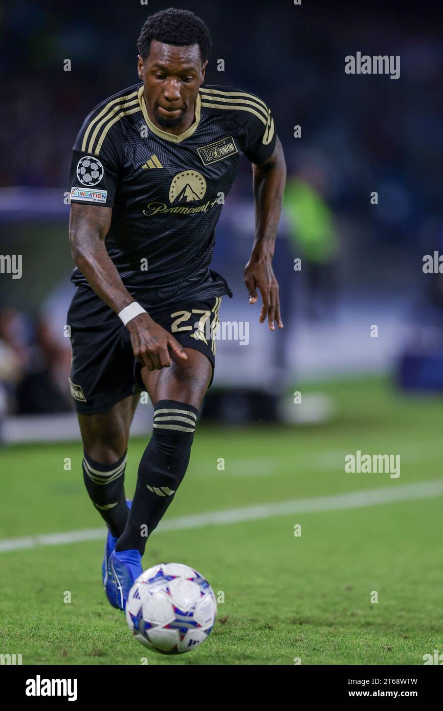 L'attaquant néerlandais Sheraldo Becker de Berlin lors du match de ...