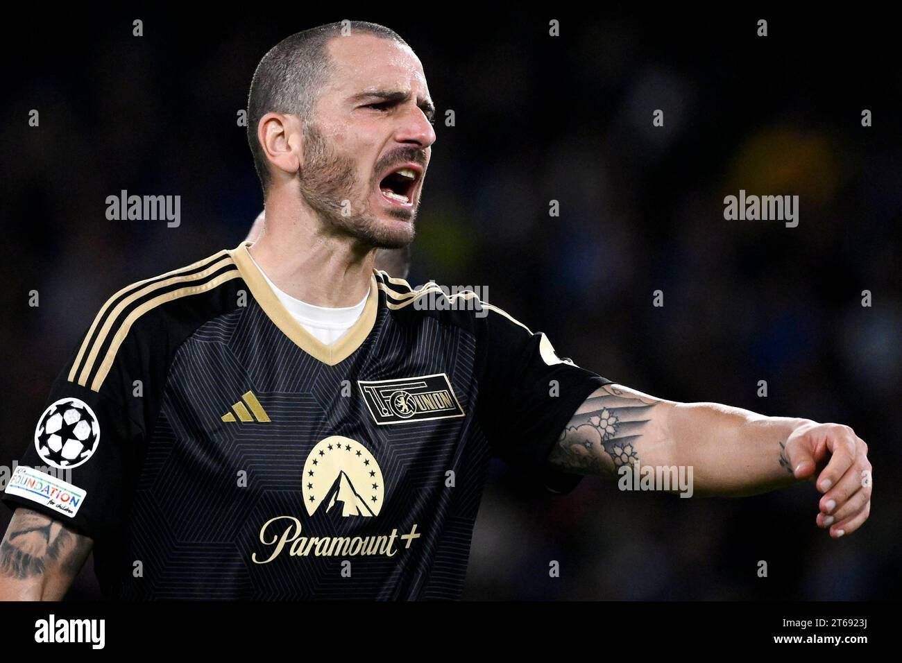 Leonardo Bonucci du FC Union Berlin fait des gestes lors du match de ...