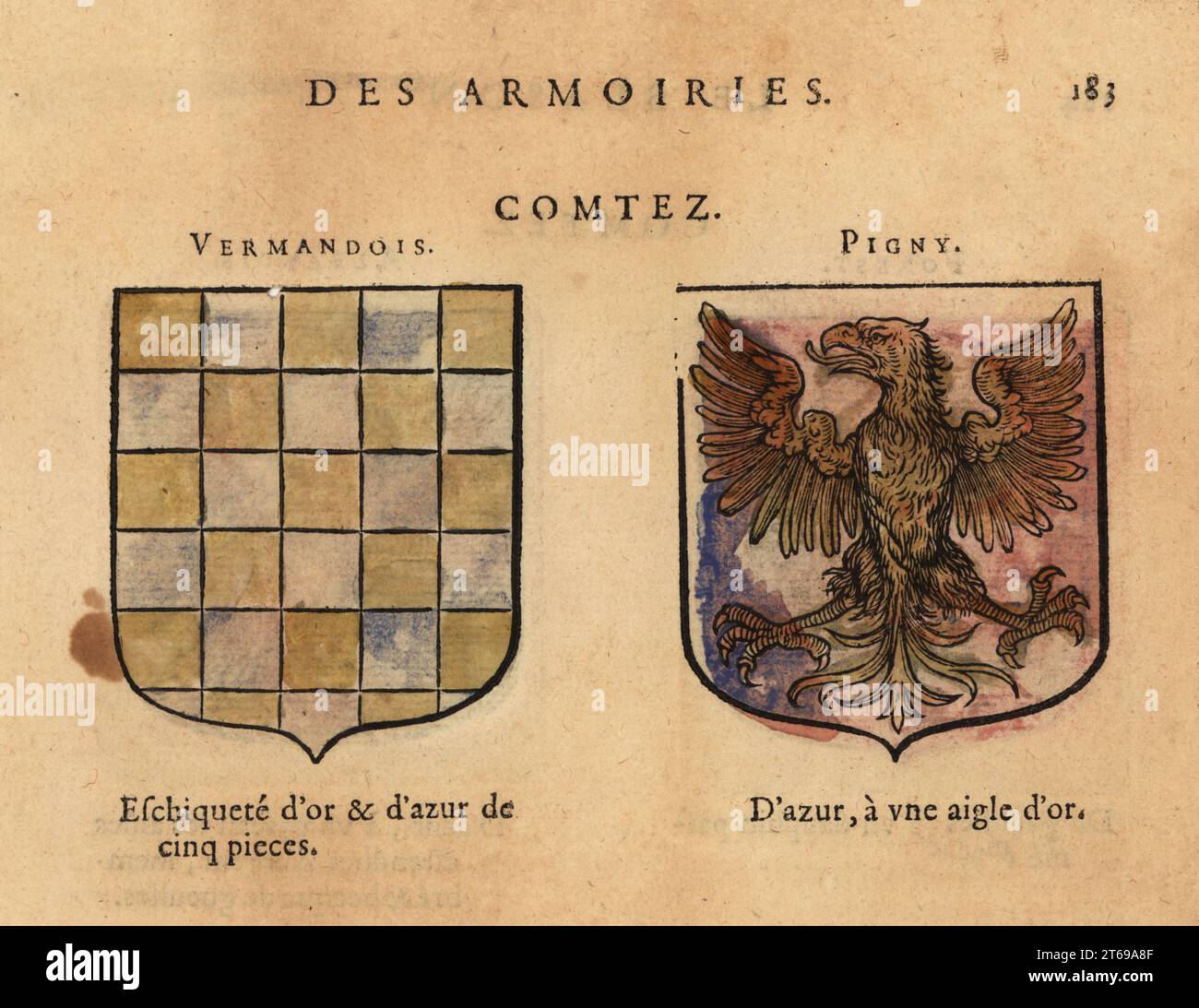 Le blason des armoiries Banque de photographies et d’images à haute ...