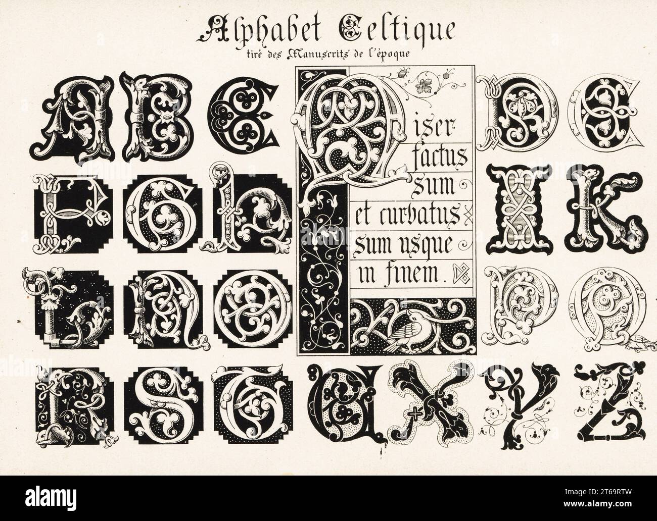 Lettrines moyen âge alphabet Banque de photographies et d’images à ...
