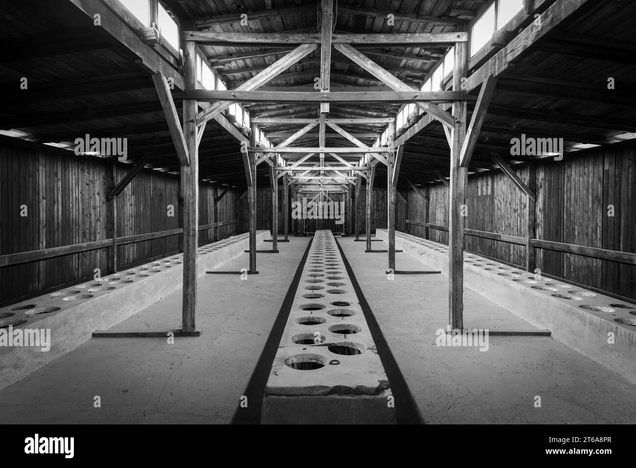 Kz lager Banque d'images noir et blanc - Alamy