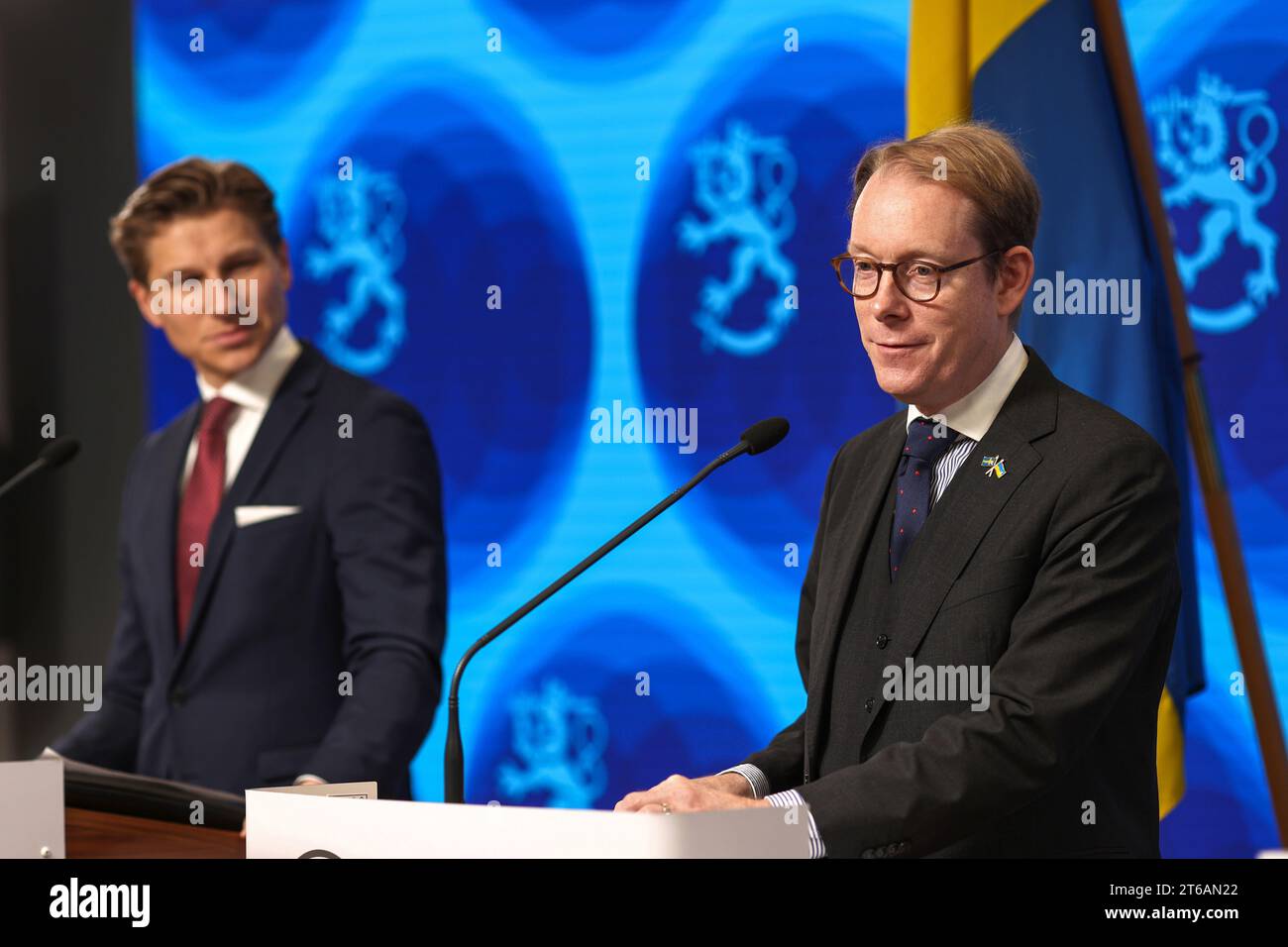 Helsinki, Uusimaa, Finlande. 8 novembre 2023. Le 8 novembre 2023, les ...