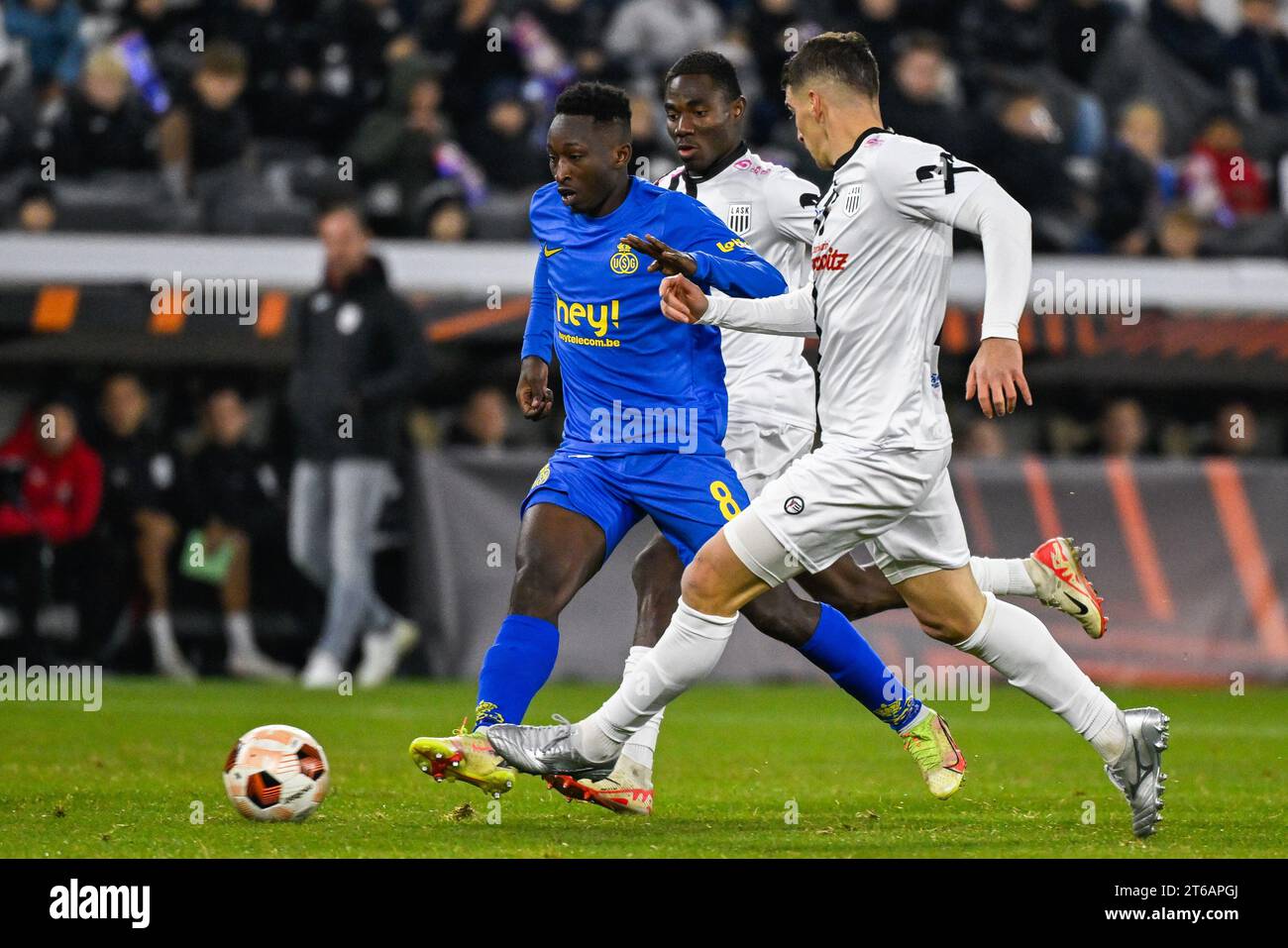 Linz, Autriche. 09 novembre 2023. Amani Lazare, Moses Usor et Filip ...