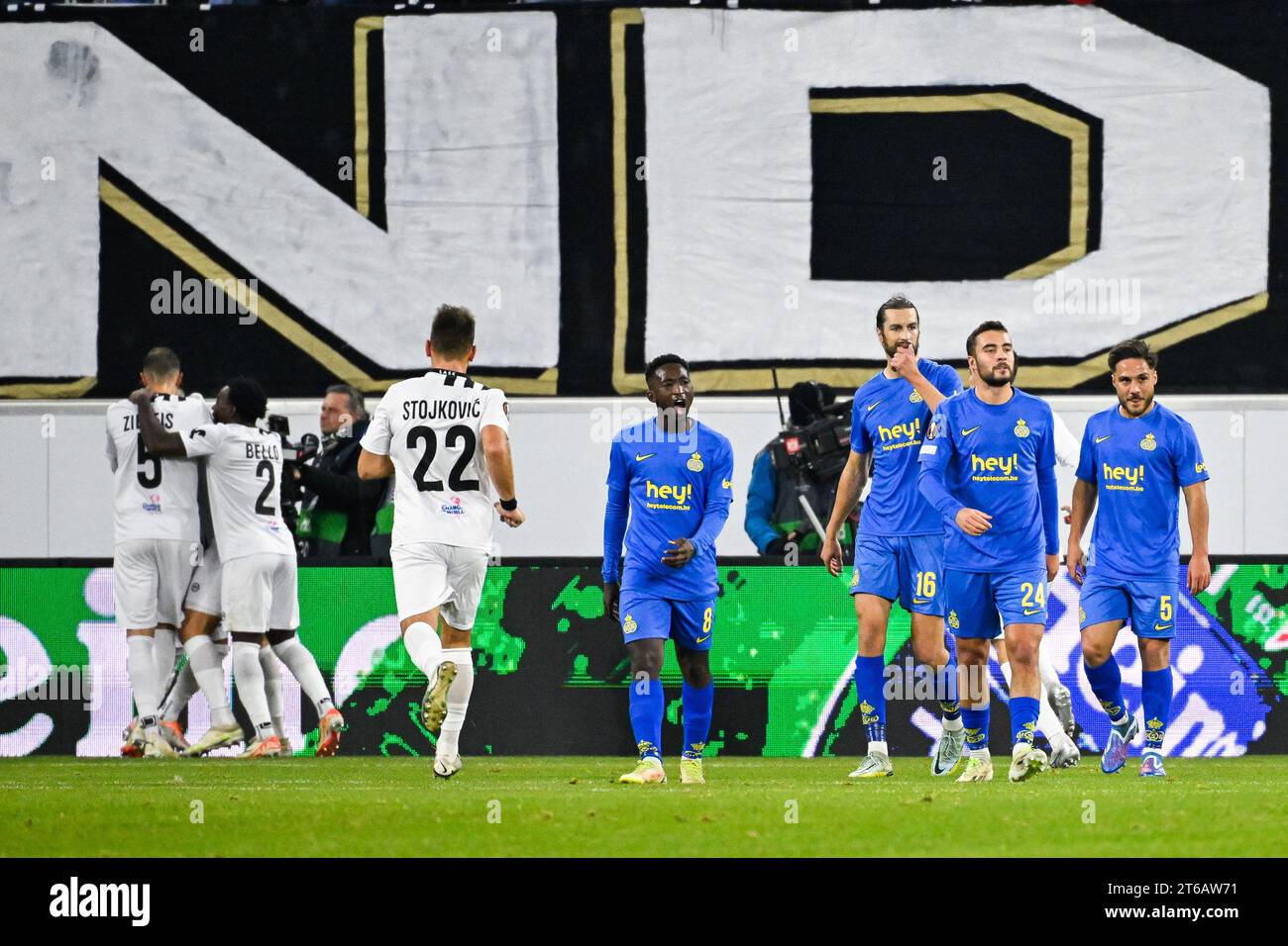Linz, Autriche. 09 novembre 2023. Amani Lazare, Christian Burgess ...