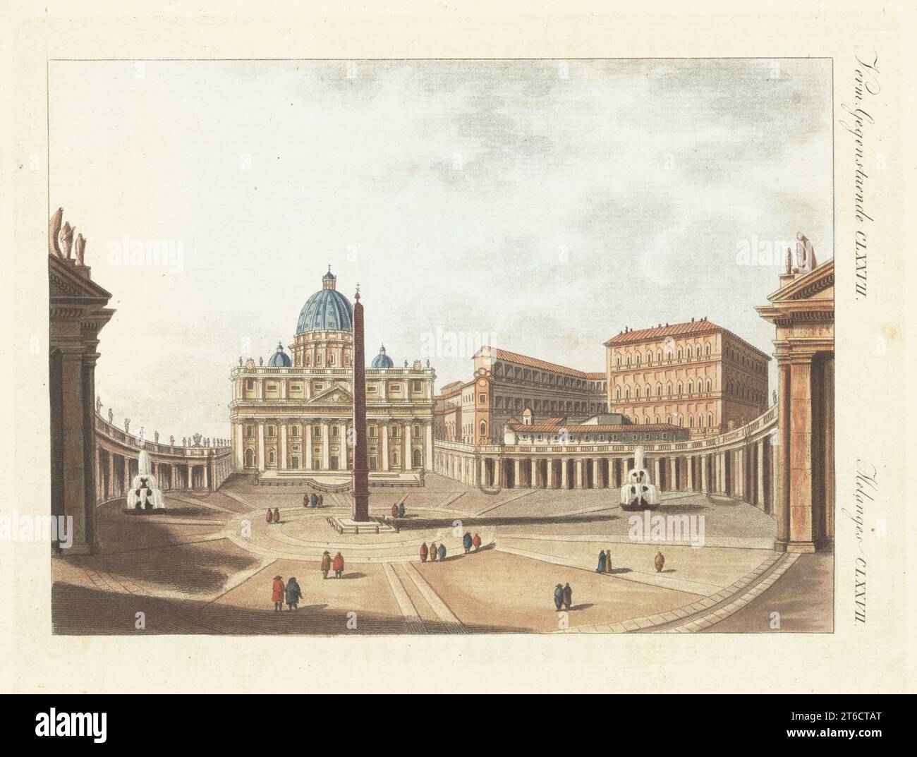 Basilique et place Saint-Pierre, Rome. Conçu par l'architecte ...