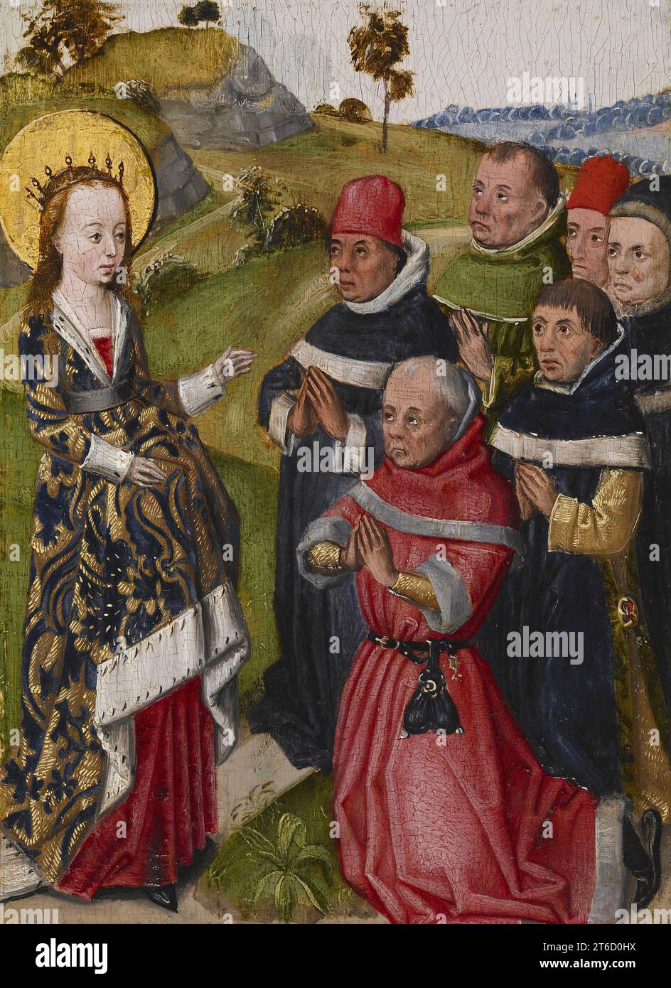 Sainte Catherine convertissant les érudits, c1480. Catherine d ...