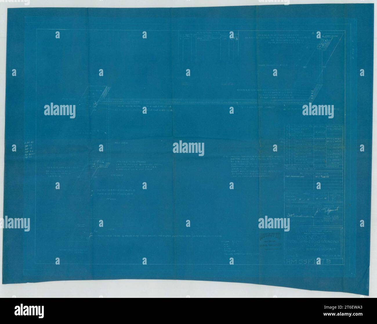 USS Neches (AO-5) - Schéma de câblage isométrique de l'installation de ...