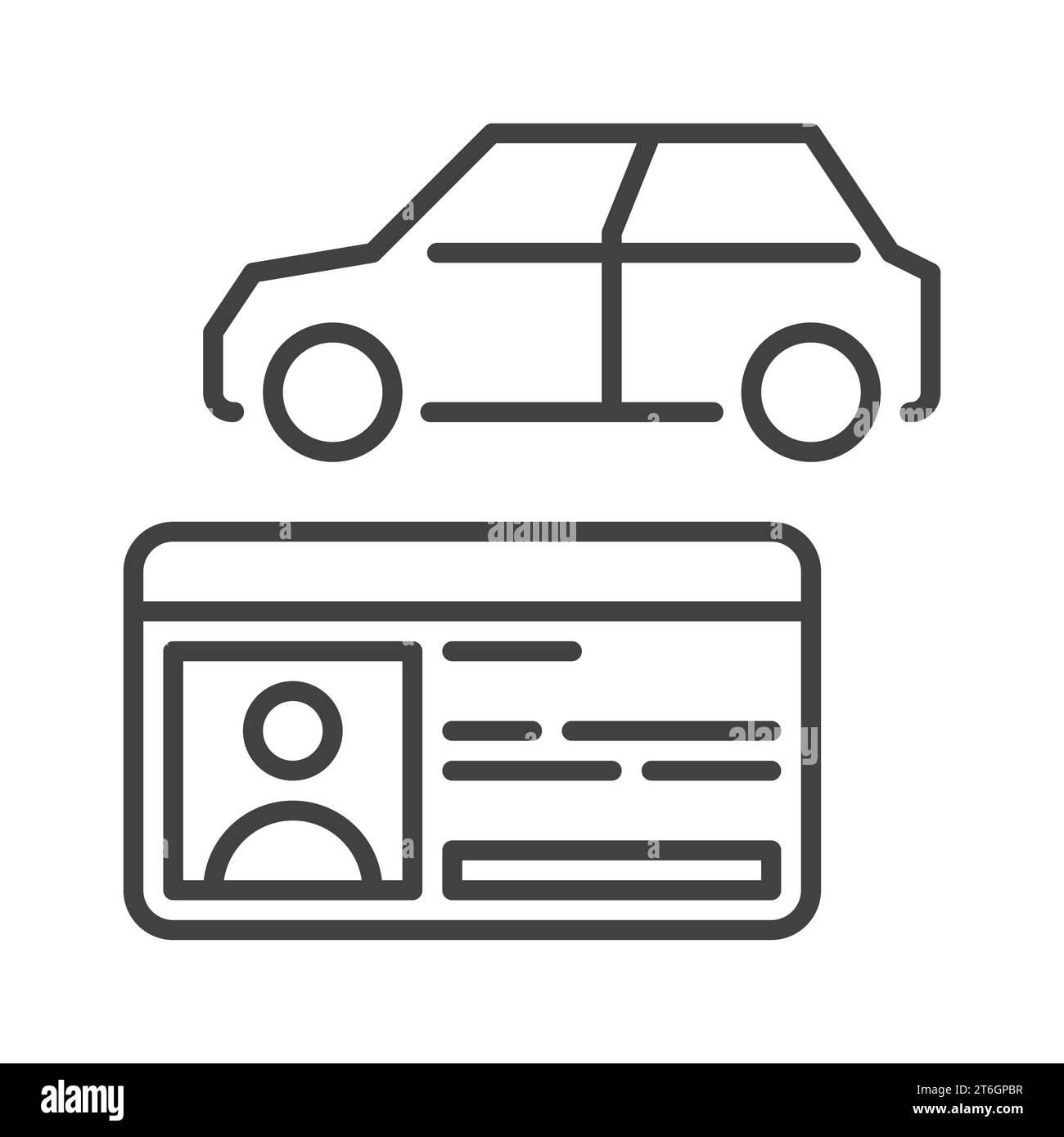 Bureau des permis de conduire Banque d'images noir et blanc - Alamy