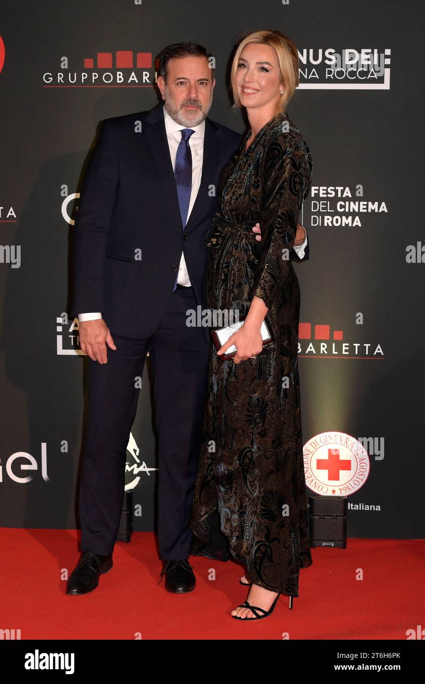 Fausto Brizzi mit Ehefrau Silvia Salis beim Croce Rossa Italiana ...