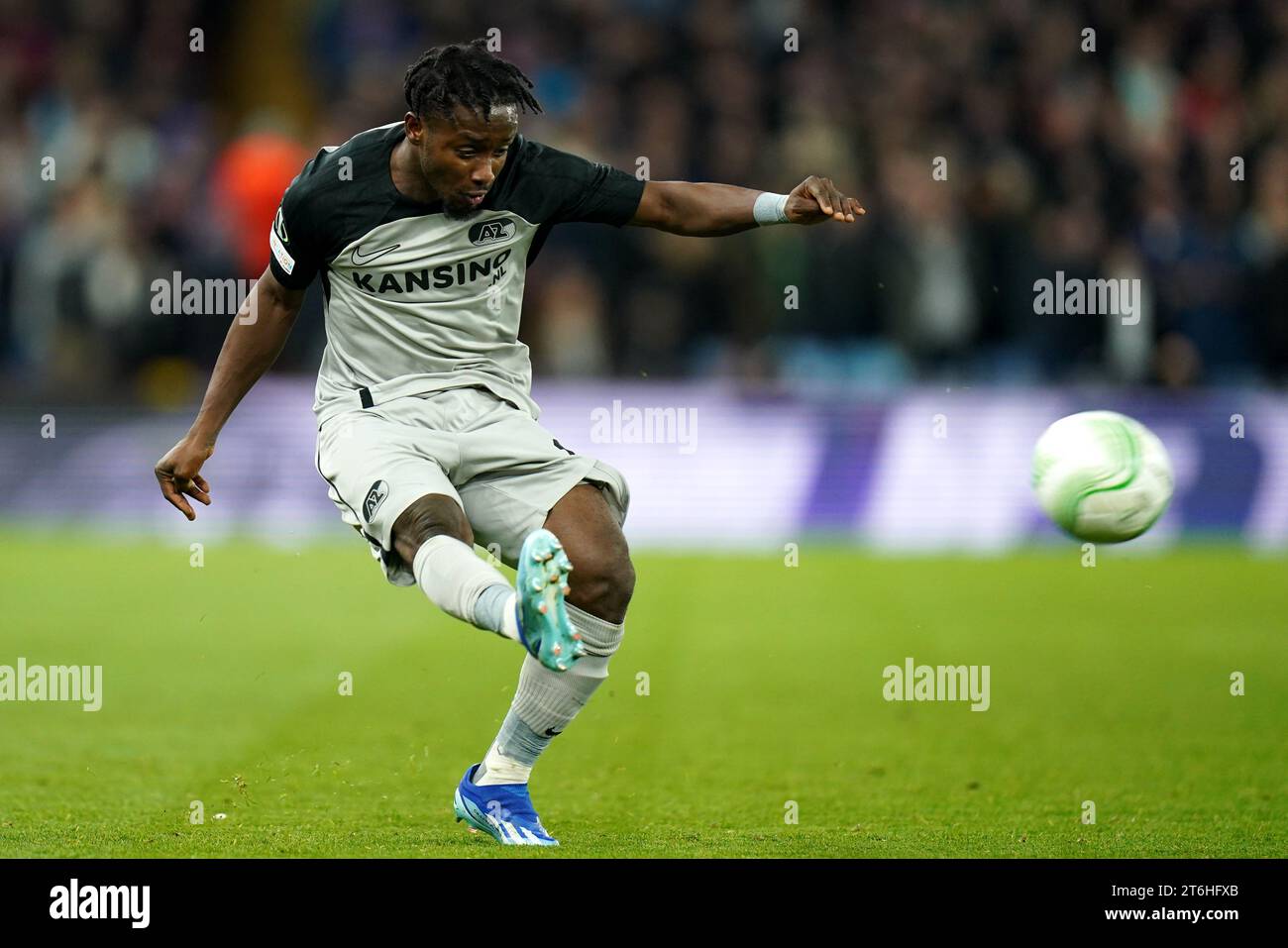 Ibrahim Sadiq de l'AZ Alkmaar lors du match du groupe E de l'UEFA ...