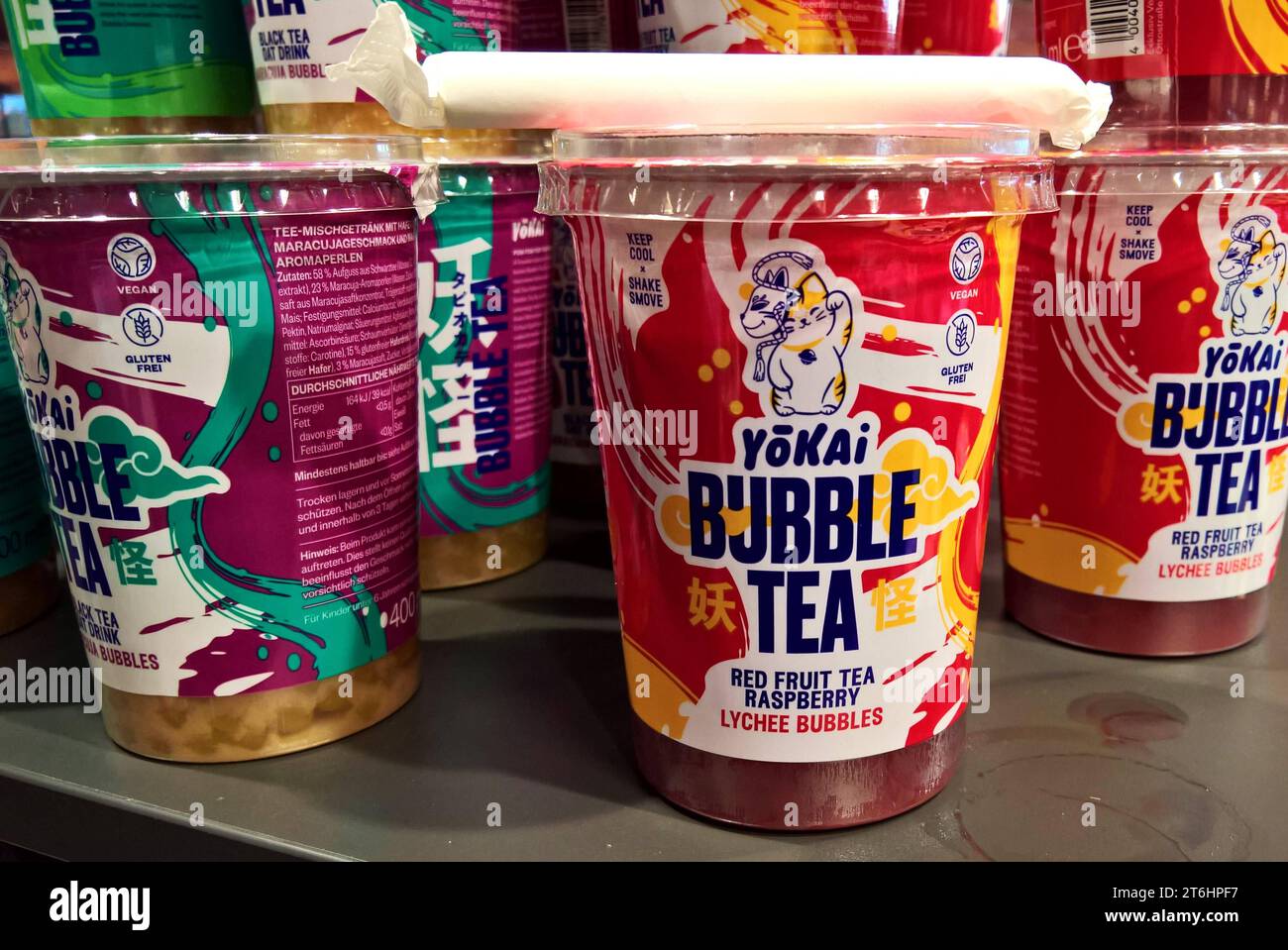 Yokai Bubble Tea bzw Bubbletea - boisson im 400g Becher. Bubble Tea ...