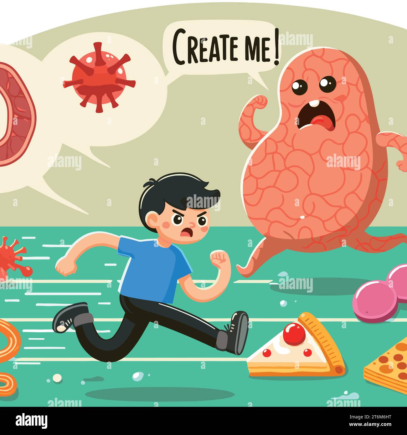 Anatomie des cellules bactériennes Banque d'images vectorielles - Page ...