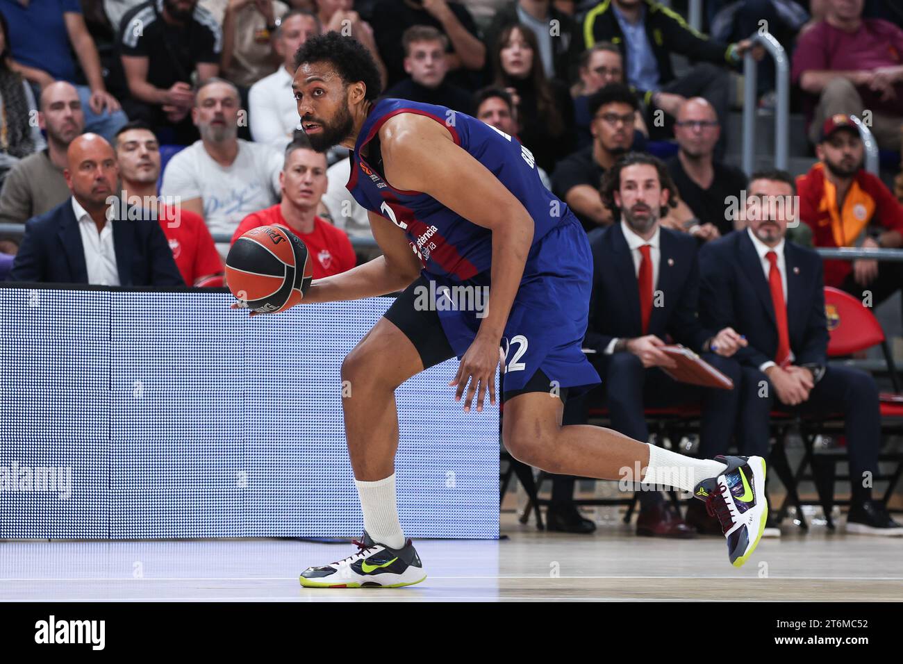 10 novembre 2023, Barcelone, Espagne, Barcelone : Jabari Parker du FC Barcelone en action lors ...