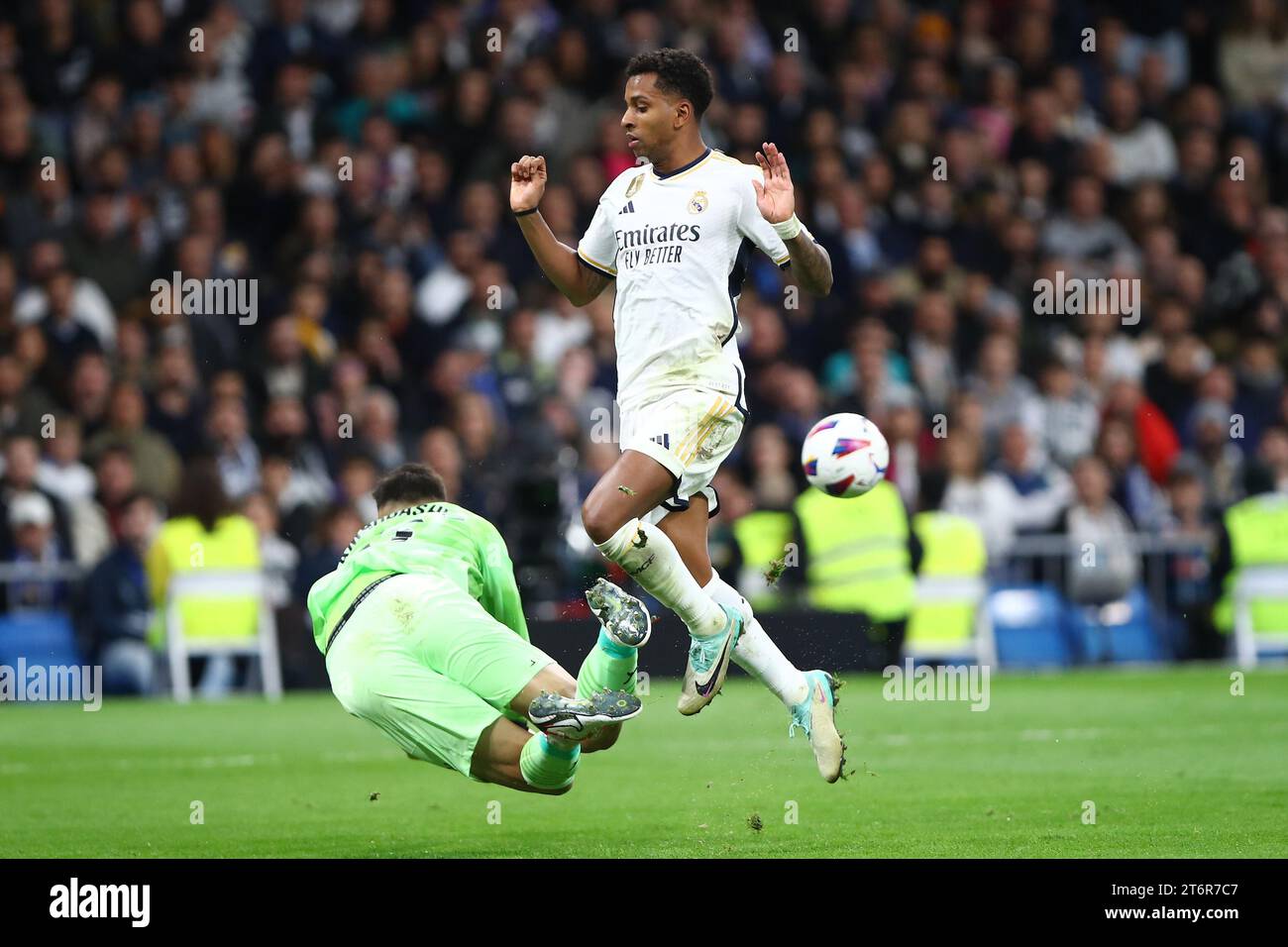 Le Rodrygo du Real Madrid en action lors de la Liga EA Sports Match Day ...