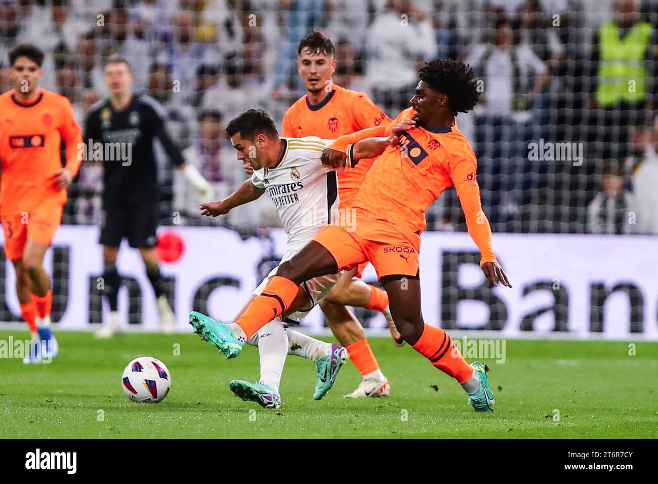 Brahim du Real Madrid en action lors de la Liga EA Sports Match Day 13 ...