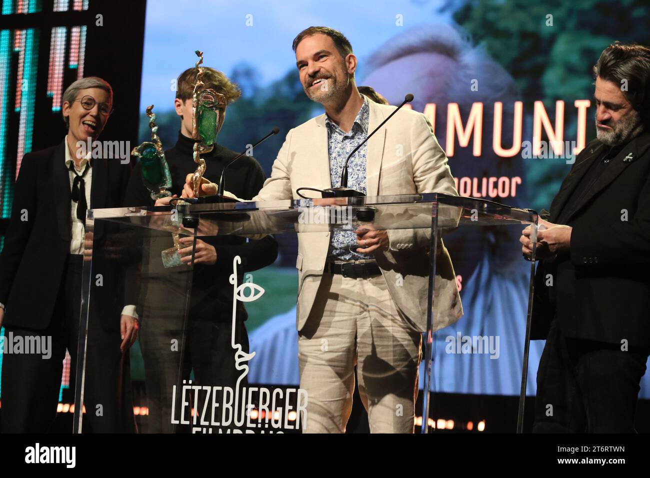 LUXEMBOURG, 11. Octobre 2023 : Sam TANSON, ministre de la Culture avec ...