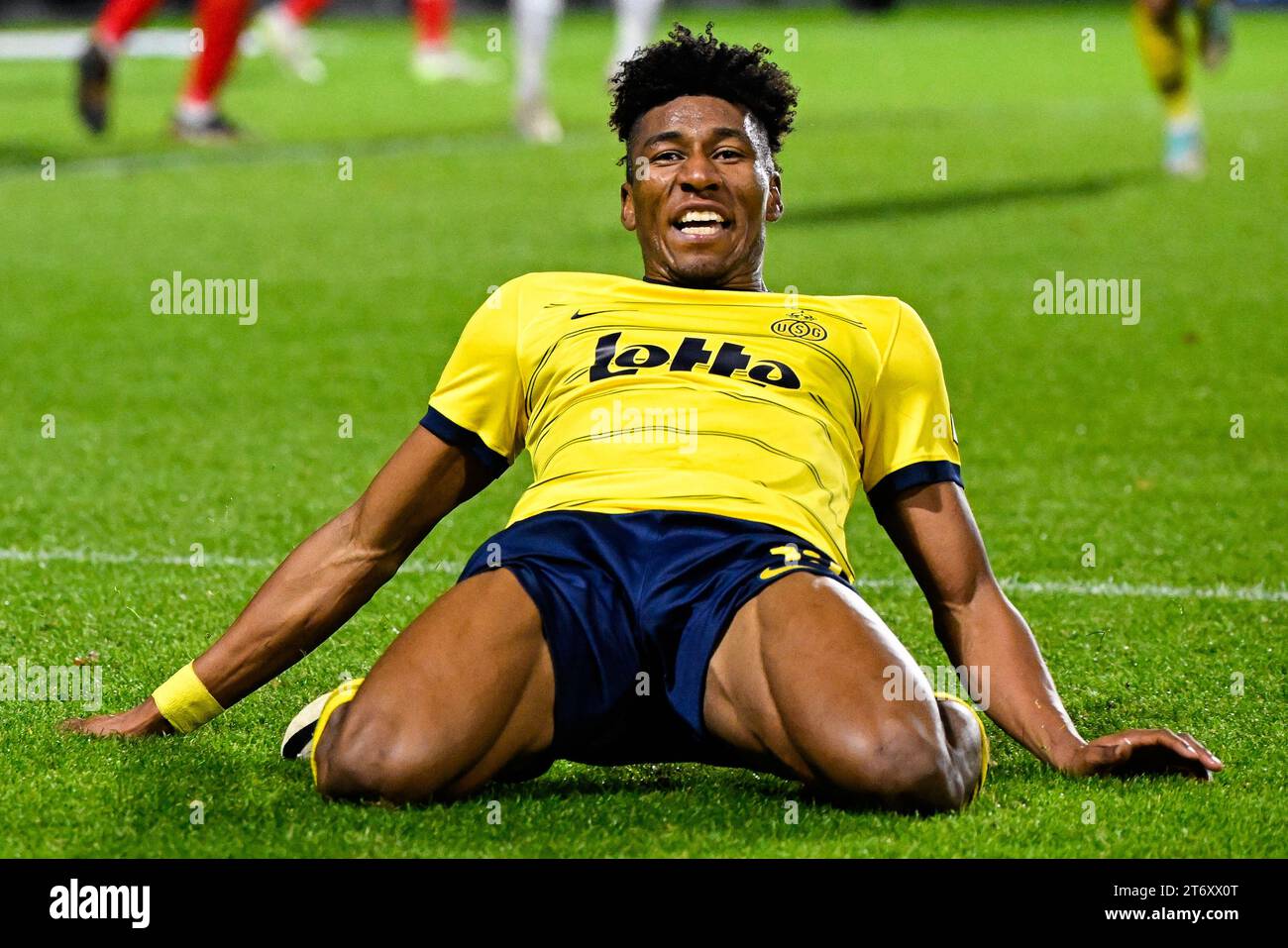 Kevin Rodriguez de l'Union célèbre après avoir marqué lors d'un match ...