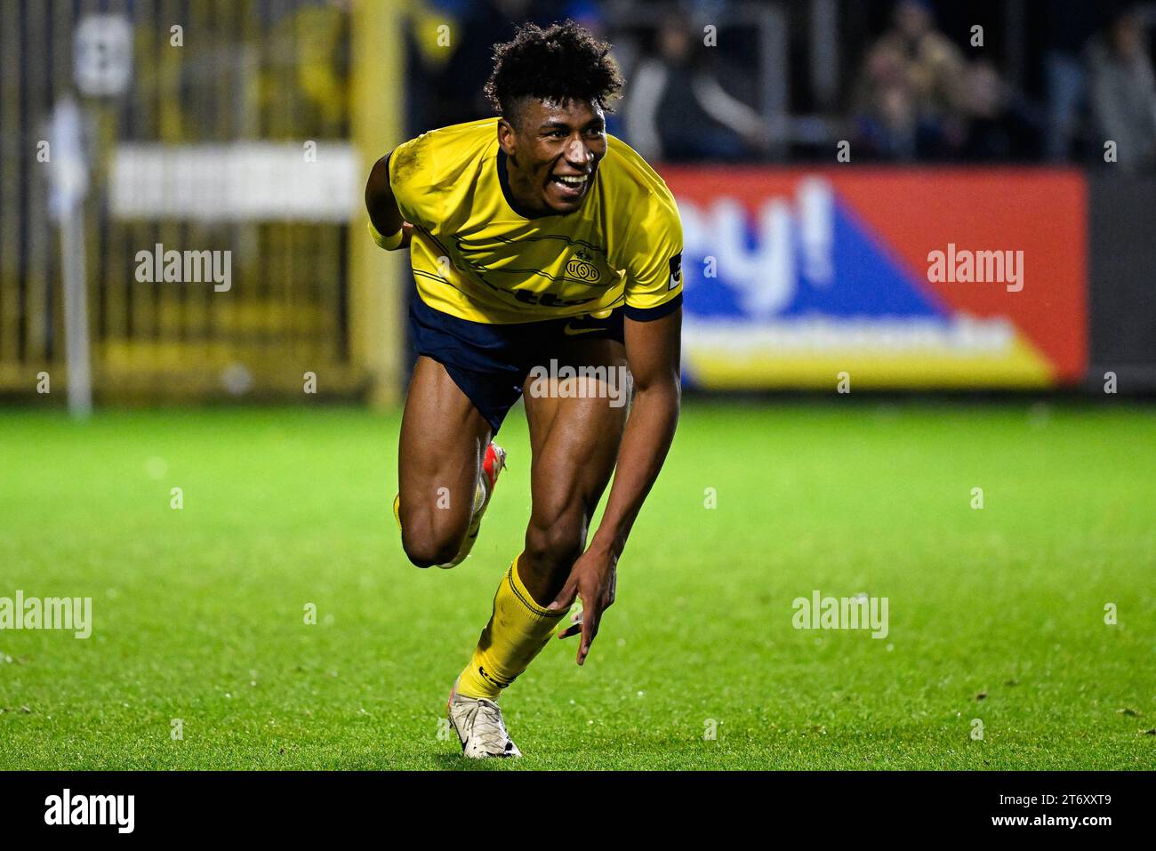 Kevin Rodriguez de l'Union célèbre après avoir marqué lors d'un match ...