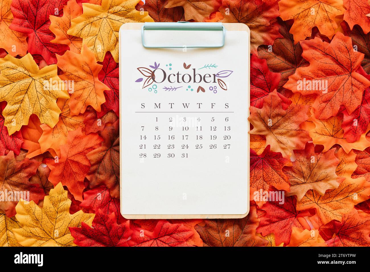 Calendrier octobre Banque de photographies et d’images à haute ...