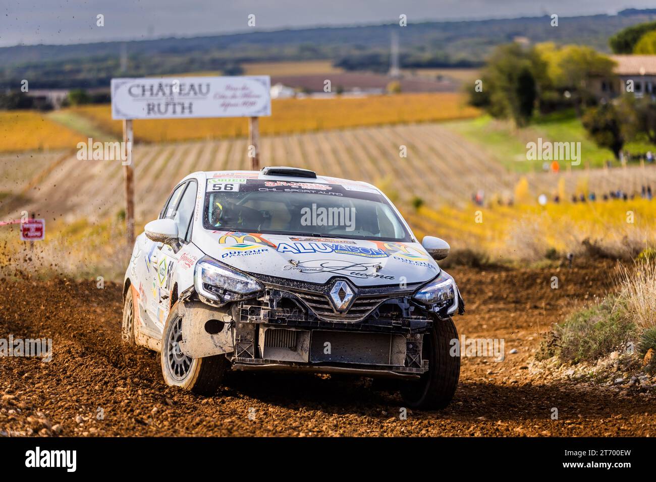 56 PELLEREY Tom, FAUCHER Herve, Renault Clio RS Line Rally5, action lors du Rallye Terre de ...