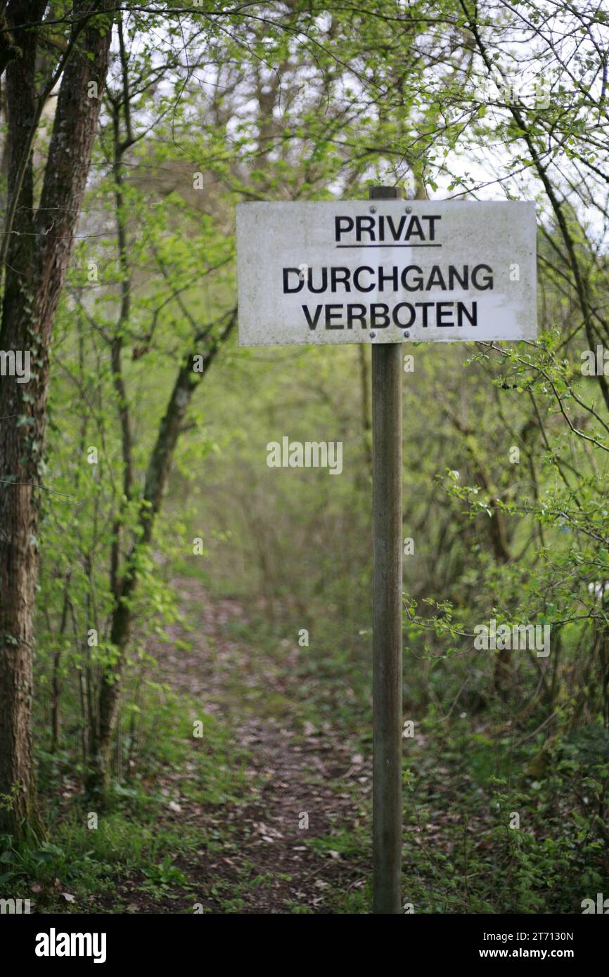 Durchgang verboten Banque de photographies et d’images à haute ...